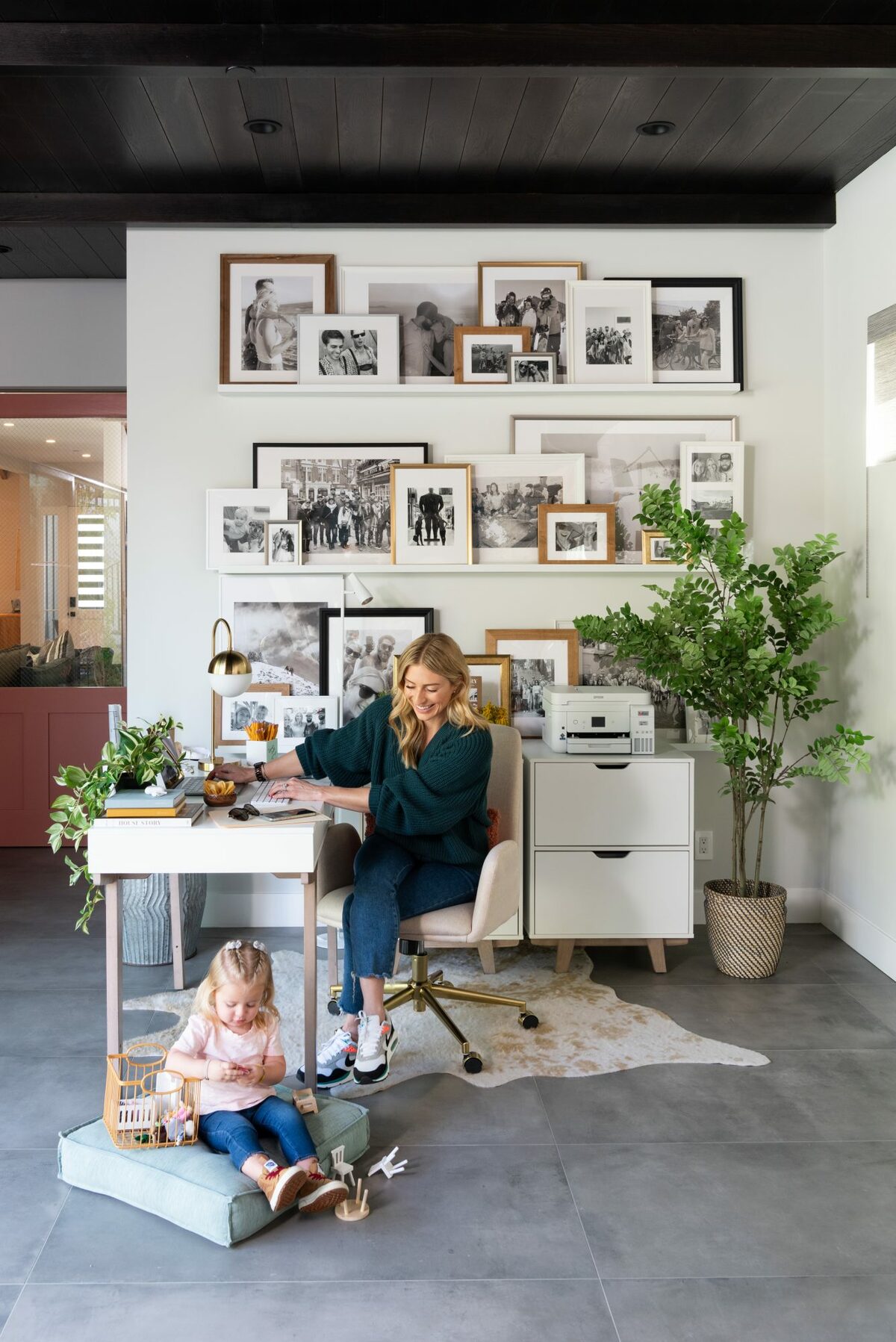 Home Office Features a Genius Gallery Wall Idea You'll Want to Steal